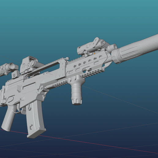 🦸 G36 customized for figurines・ 3D File for 3D printing・Cults
