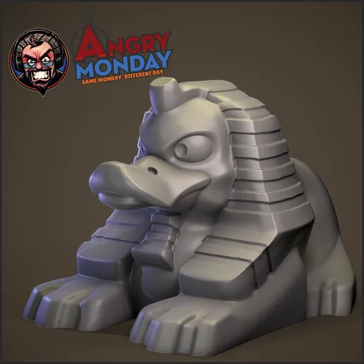 🦆 Sphinx Duck・ STL File for 3D printing・Cults