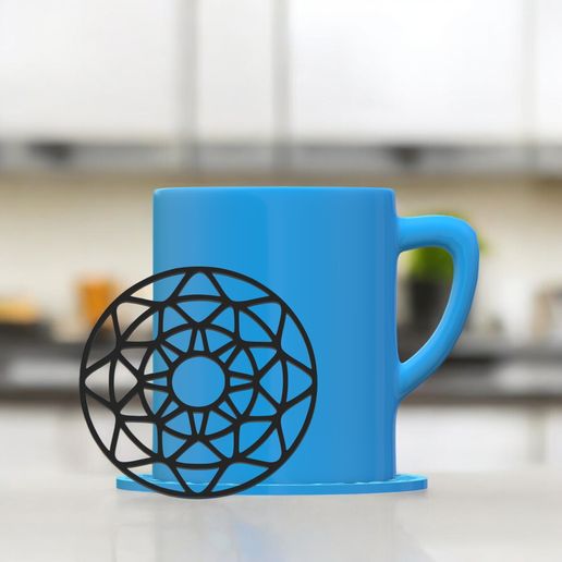 OBJ file Coasters Stylish and Functional, Tea, Coffee, Alcohol 🫖 ・3D ...
