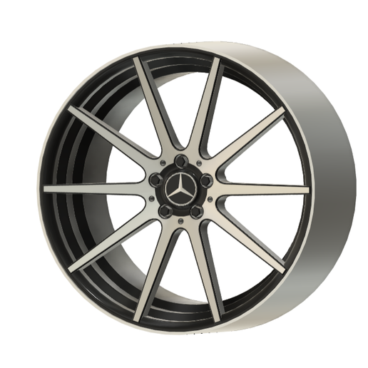 🚗 Standard Rim - Mercedes Benz / AMG 10 Spoke – Real Rims For Scale ...