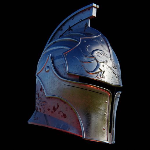 🪖 Faraam Knight Helmet from Dark Souls・ STL File for ・Cults
