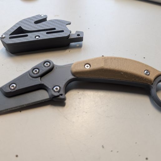 🔪 Karambit with utility blade・3D Print・Cults