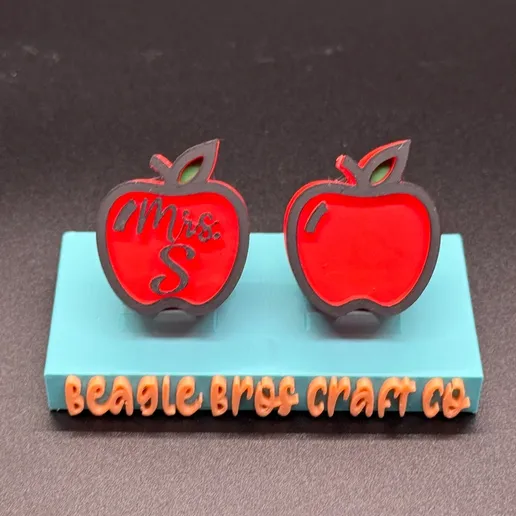 🍎 Apple Shaped Straw Topper for Stanley Straws 10.5mm・ 3MF File for 3D ...