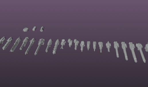 🔫 Battletech Battle Armour Weapons Pack・Free 3D File for ・Cults