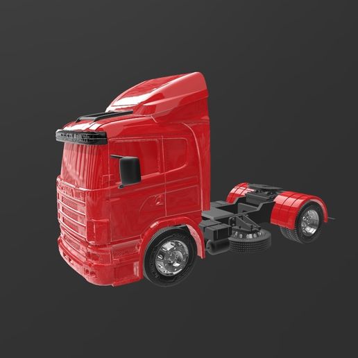 🚚 scania 124G - 360・Archivo STL para Impresión 3D・Cults