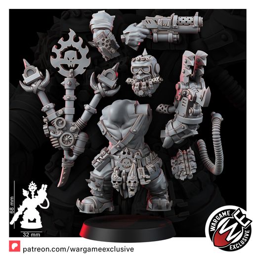 🎲 ORK MAD RIDERS NOBBAS・ 3D File for 3D printing・Cults