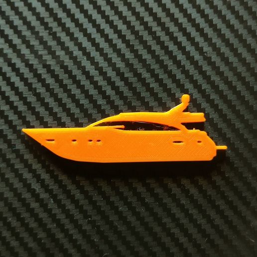 🚤 Speedboat Keychain・ STL File for 3D printing・Cults