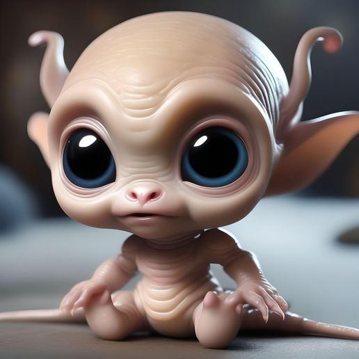 👶 Bebé extraterrestre・Arquivo OBJ Grátis para Impressão 3D・Cults