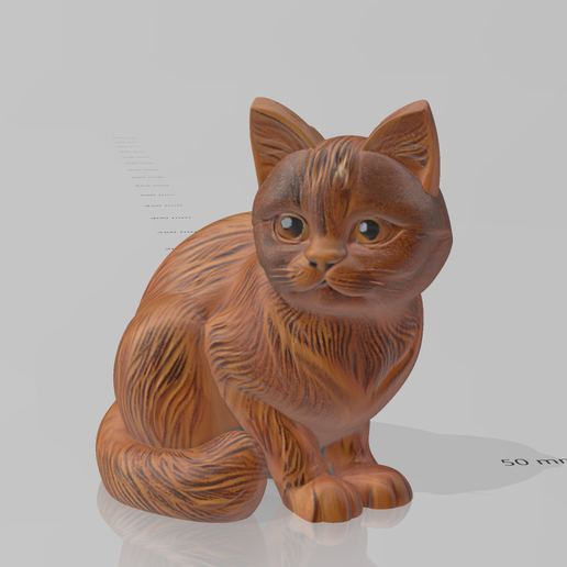 🐱 D91 Cat・ STL File for 3D printing・Cults