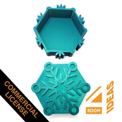 STL file Snowflake Box 11 - Commercial License ️ ・3D printable model to ...