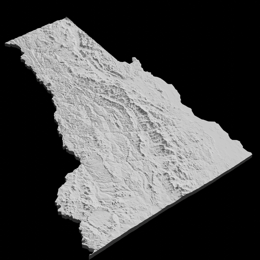 Archivo 3D USA State of Vermont Topographic Map - 3D Terrain Elevation ...