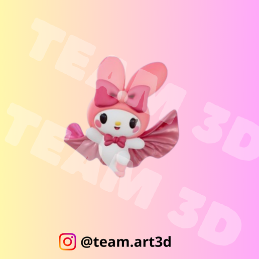 STL file My Melody 🦸 ・3D printer design to download・Cults
