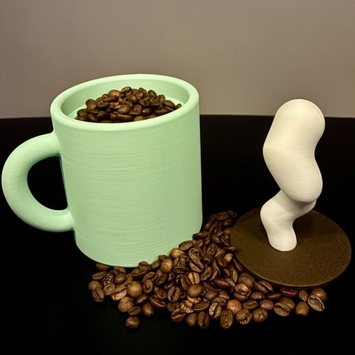 ☕ coffee mug container・ STL File for 3D printing・Cults