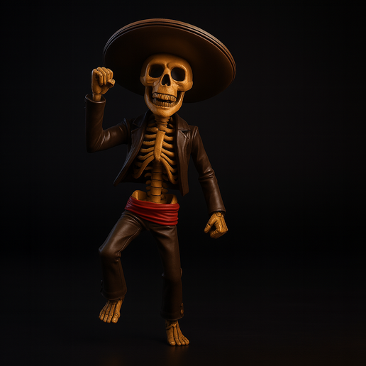 💃 Dancing Skeleton Figurine with Sombrero | Día de los Muertos Inspired ...