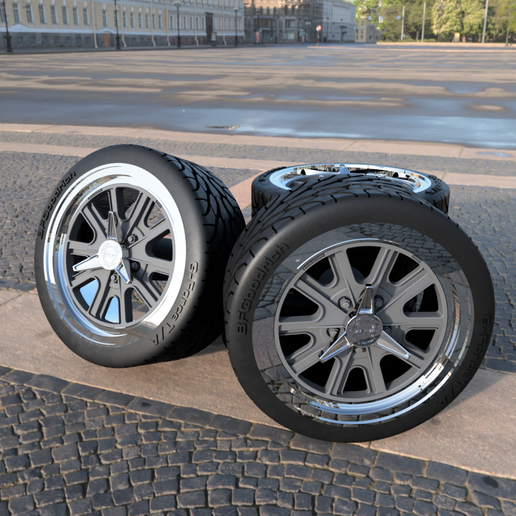 🛞 American Racing - Shelby Cobra + Tires・ STL File for 3D printing・Cults