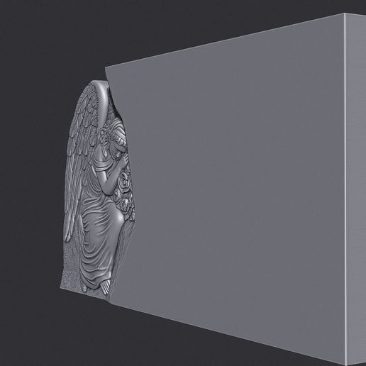 👼 Angel Monument Tombstone 3D Model・ STL File for 3D printing and CNC ...