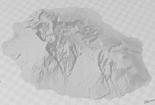 🗺️ Map of Reunion Island・Free 3MF File for 3D printing・Cults