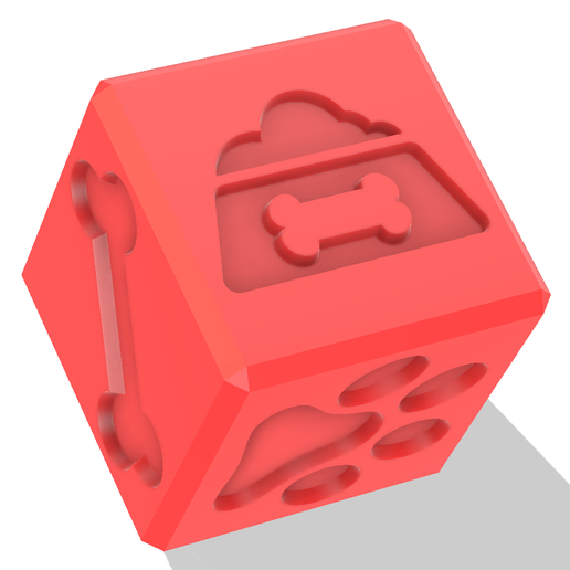 🐕 Educational Dog Stamp Cube for playdough and sensory play・ STL File ...