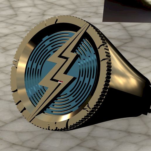 💍 The Flash Ring・ STL File for ・Cults