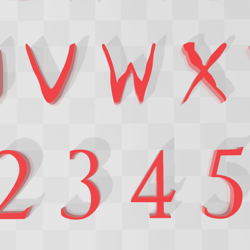 🎬 IT Font (Pennywise)・ STL File for ・Cults