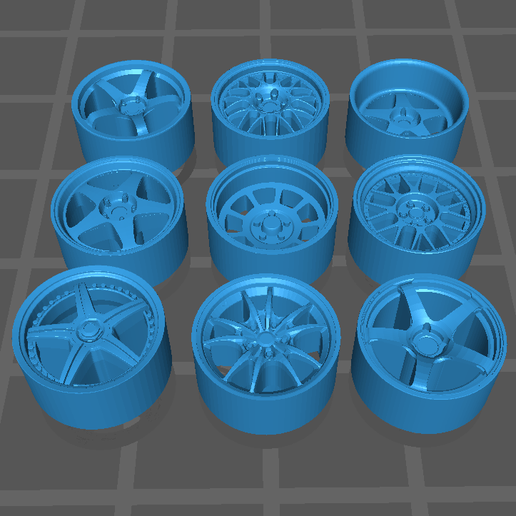🚗 RIMS PACK 2 1/64 SCALE・ STL File for 3D printing・Cults