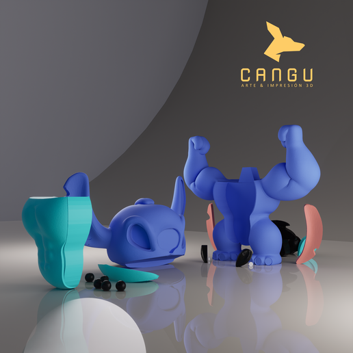 🎨 MUSCLE FAN ART STITCH- MULTIPART (SANS AMS)・Fichier STL pour ...