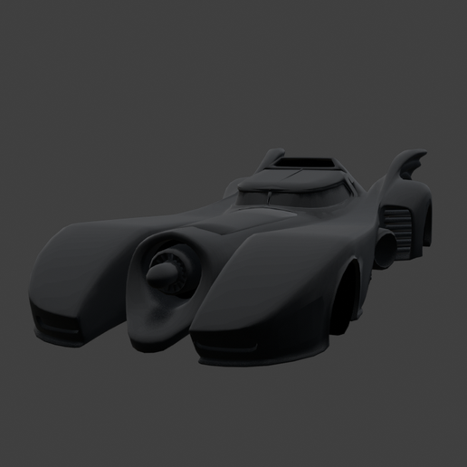 🚗 Batmobile 1989 - Solid 3D model for one-piece printing・ STL File for ...
