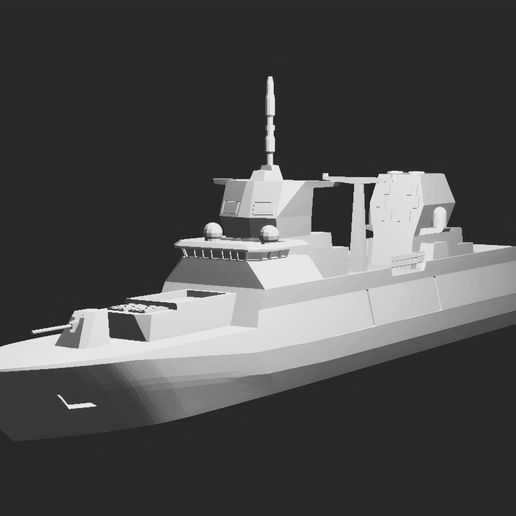 🪖 Fgs 125 Baden-Württemberg-class frigate・ STL File for 3D printing・Cults