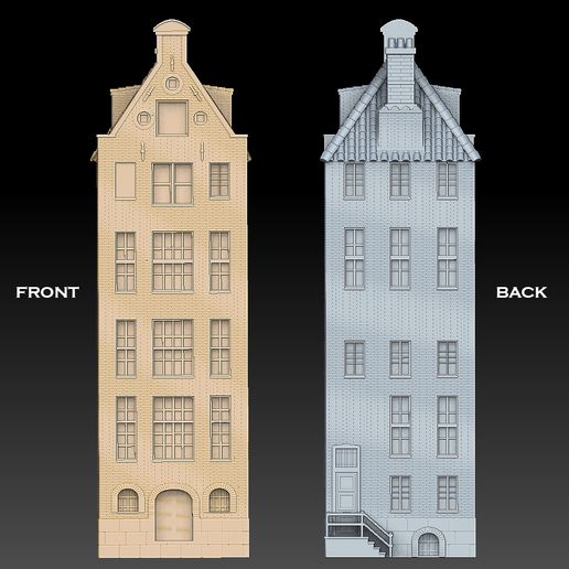 🏠 Canal House・ STL File for 3D printing・Cults