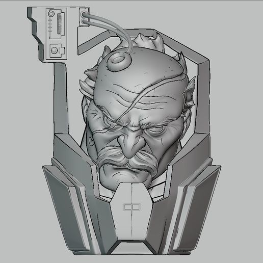 👤 Conquest 3d Head・ STL File for 3D printing・Cults