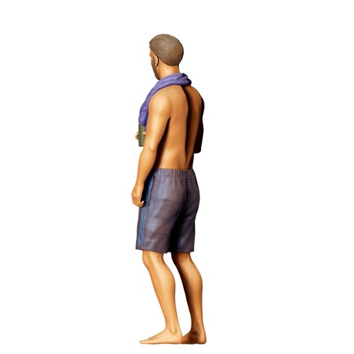 🎱 N1 Pool Party man drinking beer・ STL File for 3D printing・Cults