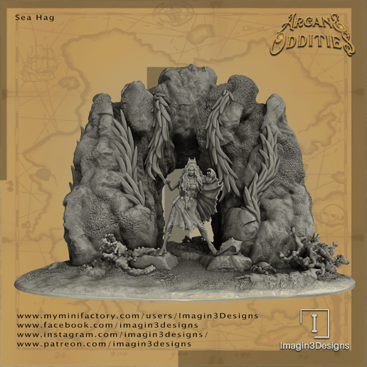 🧙‍♀️ Sea Hag・ 3D File for 3D printing・Cults