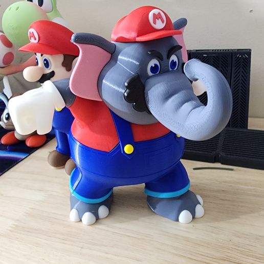 3D printable Elephant Mario multi-part • made with Bambu lab x1c・Cults