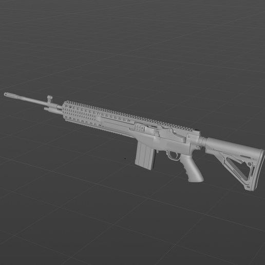 OBJ file US Mk14 rifle digital model 🗺️ ・3D printable model to download ...