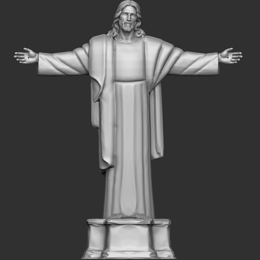 3D file Jesus christ statue ️ ・Design to download and 3D print・Cults