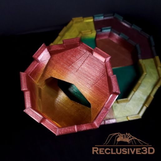 🎲 Modular Dice Tower Tray・ 3D File for 3D printing・Cults