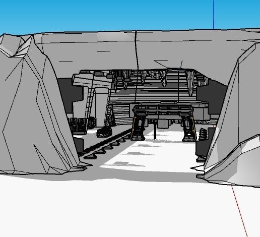⭐ Star Wars Echo Base Echo Base Hangar Diorama playset・ STL File for 3D ...