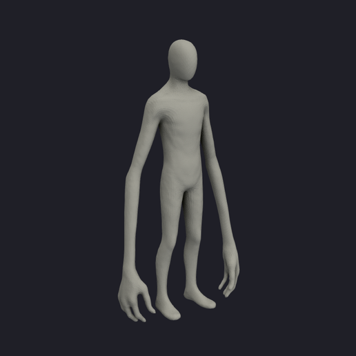 slenderman white background