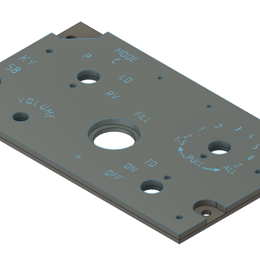 3D file F-16 C Block 52 - KY Radio 58 Panel 📻 ・3D printing template to ...