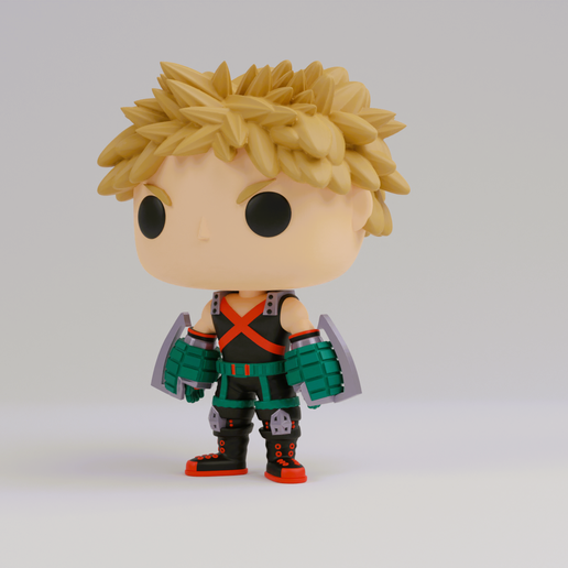 🆓 bakugo funko model from my hero academia・ STL File for 3D printing・Cults
