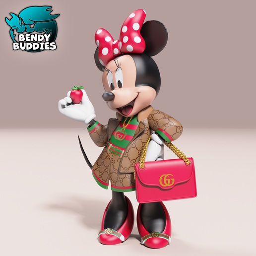 👧 Fashion Girl Mouse / Cartoon Minnie Character / Comic Outfit Model ...