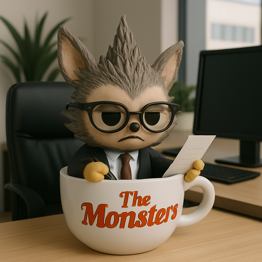 🏢 Labubu Office Brew - fant ART #2・ STL File for 3D printing・Cults