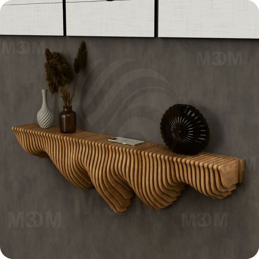 🎨 CNC Router files | parametric wall art| Parametric Style Floating ...