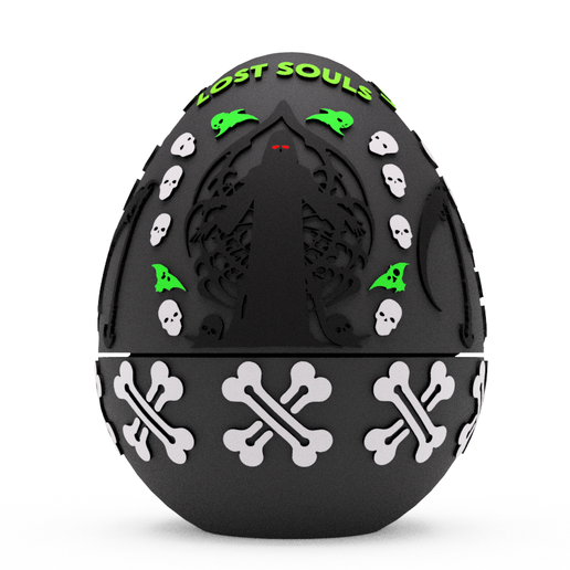 🥚 Lost Souls Egg - Embossed & Debossed・ STL File for 3D printing・Cults