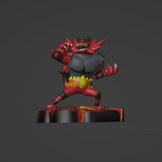 🐉 Incineroar pokemon 3D print model・ STL File for ・Cults