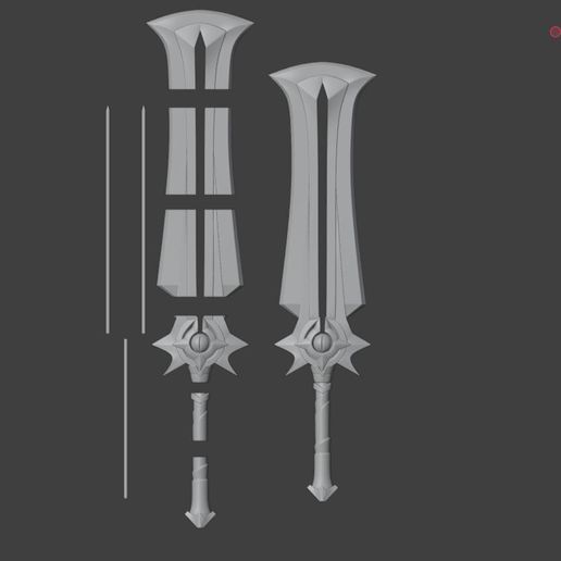 STL file Joni The Scarlet Sword from Fortnite (Life Size) 🗡️ ・3D ...