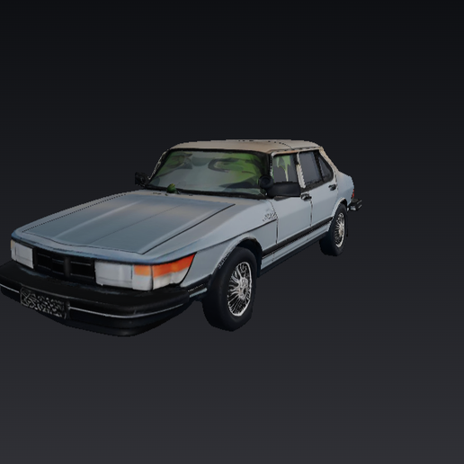 🛞 SAAB 900 Sedan for 3d Resin Printing with wheel options・ STL File for ...