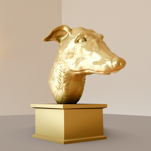 👤 greyhound bust stl・ STL File for 3D printing・Cults