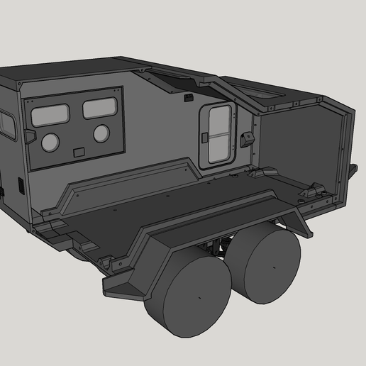 🚐 Trans Global Overland Trailer (TGO Trailer)・ STL File for 3D printing ...