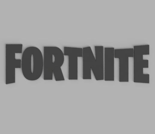 🎮 Fortnite Logo・ STL File for 3D printing・Cults